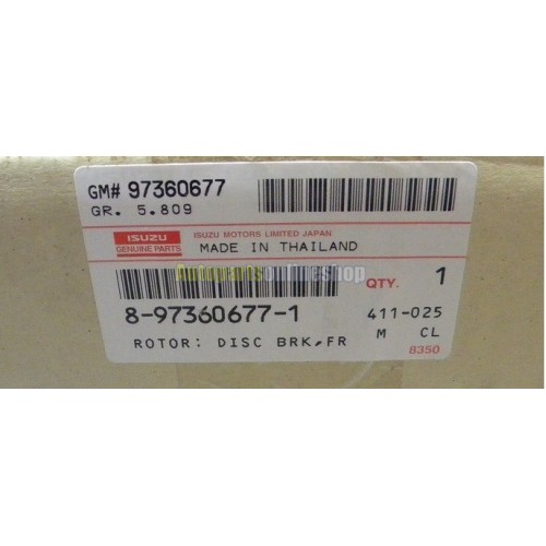Genuine Isuzu Front Disc Brake 8973606771