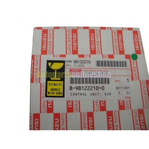 Isuzu D-Max SRS Airbag Control Module Unit 8981222100